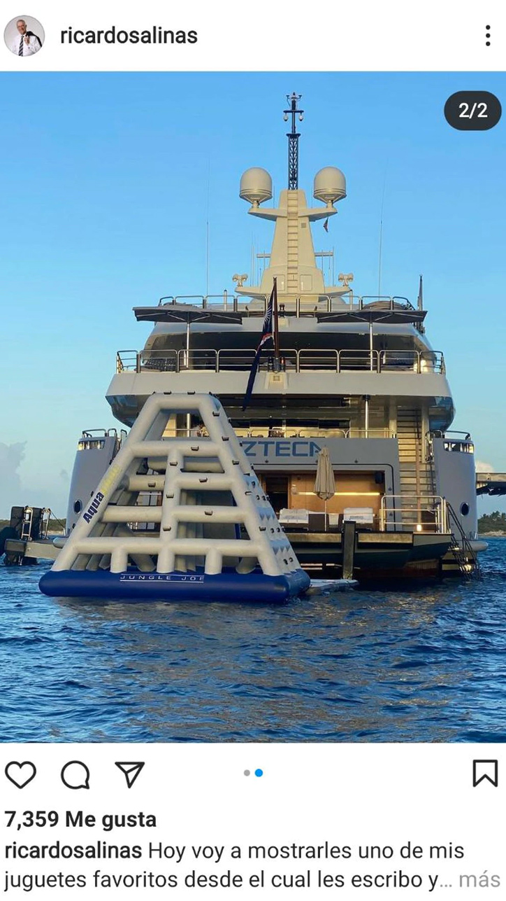 Así es el lujoso yate de Ricardo Salinas Pliego, el tercer hombre más ...